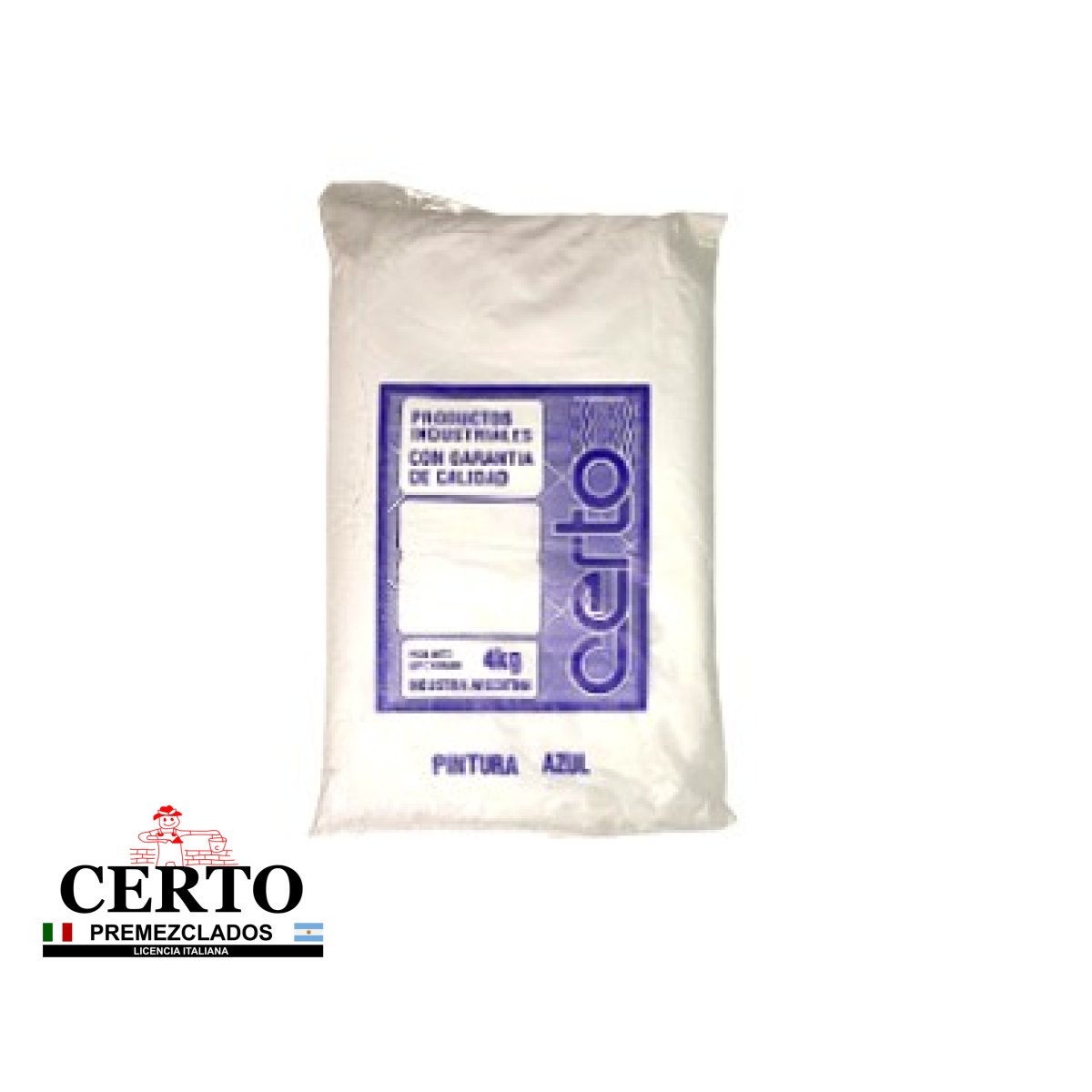 PINTURA A LA CAL AZUL * 4 KG